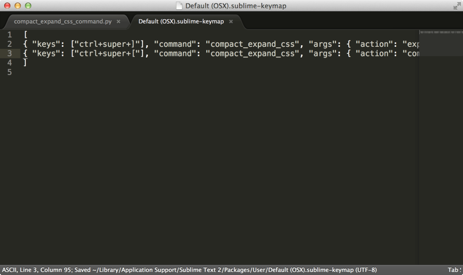 為Sublime Text 2添加CSS壓縮/格式化功能 – 畅想资源