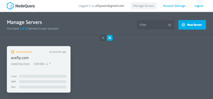 NodeQuery – 免費Linux伺服器在綫監控工具 – 畅想资源