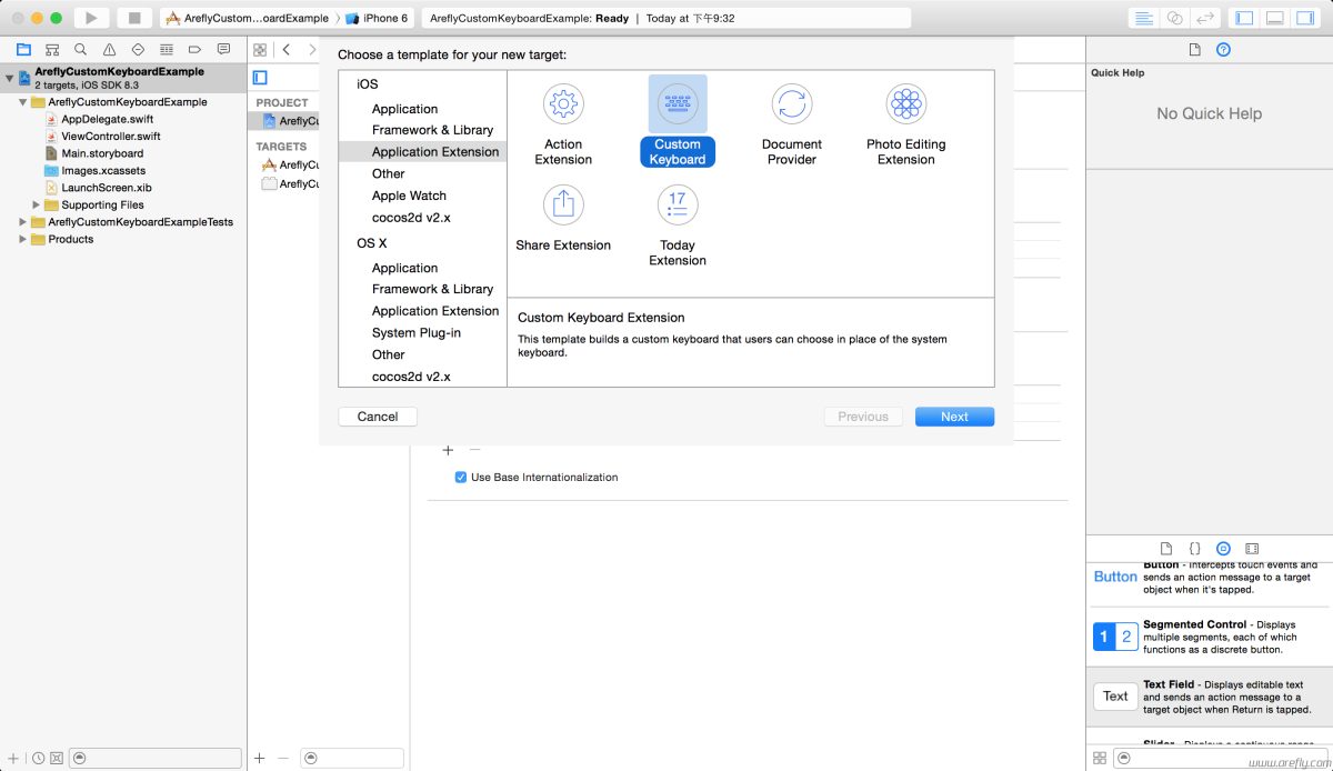 iOS 8 Swift 第三方鍵盤建置簡易新手教學——一個屬於你自己的鍵盤！ – 畅想资源