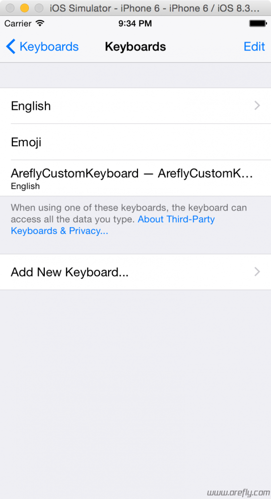 iOS 8 Swift 第三方鍵盤建置簡易新手教學——一個屬於你自己的鍵盤！ – 畅想资源